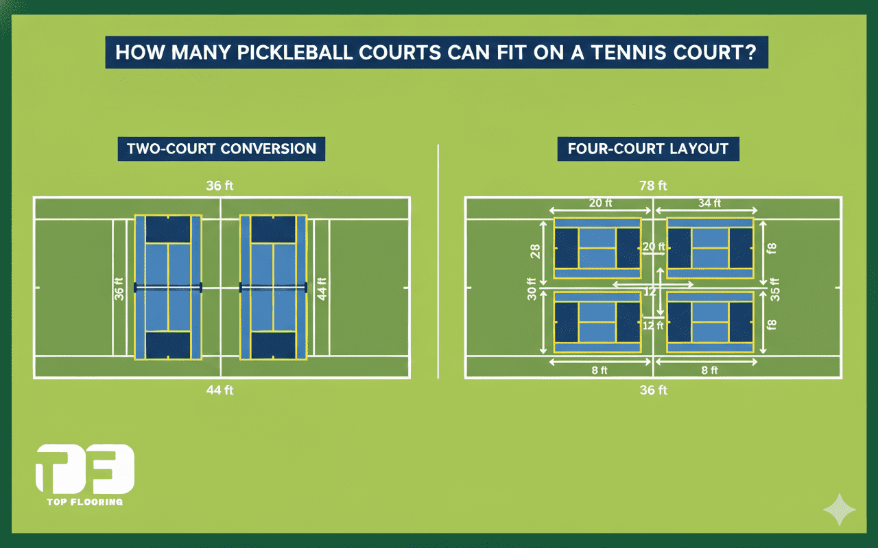 Tennis Court vs Pickleball Court - Size, Cost & Comparison